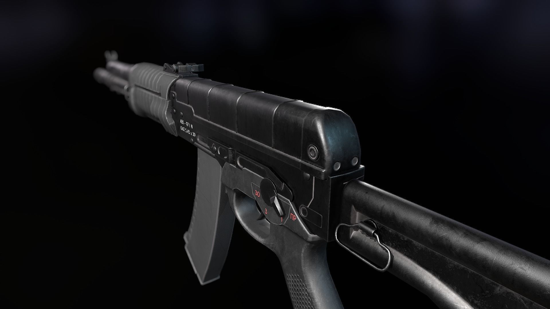 AEK 971 Assault Rifle free VR / AR / low-poly 3D model | CGTrader