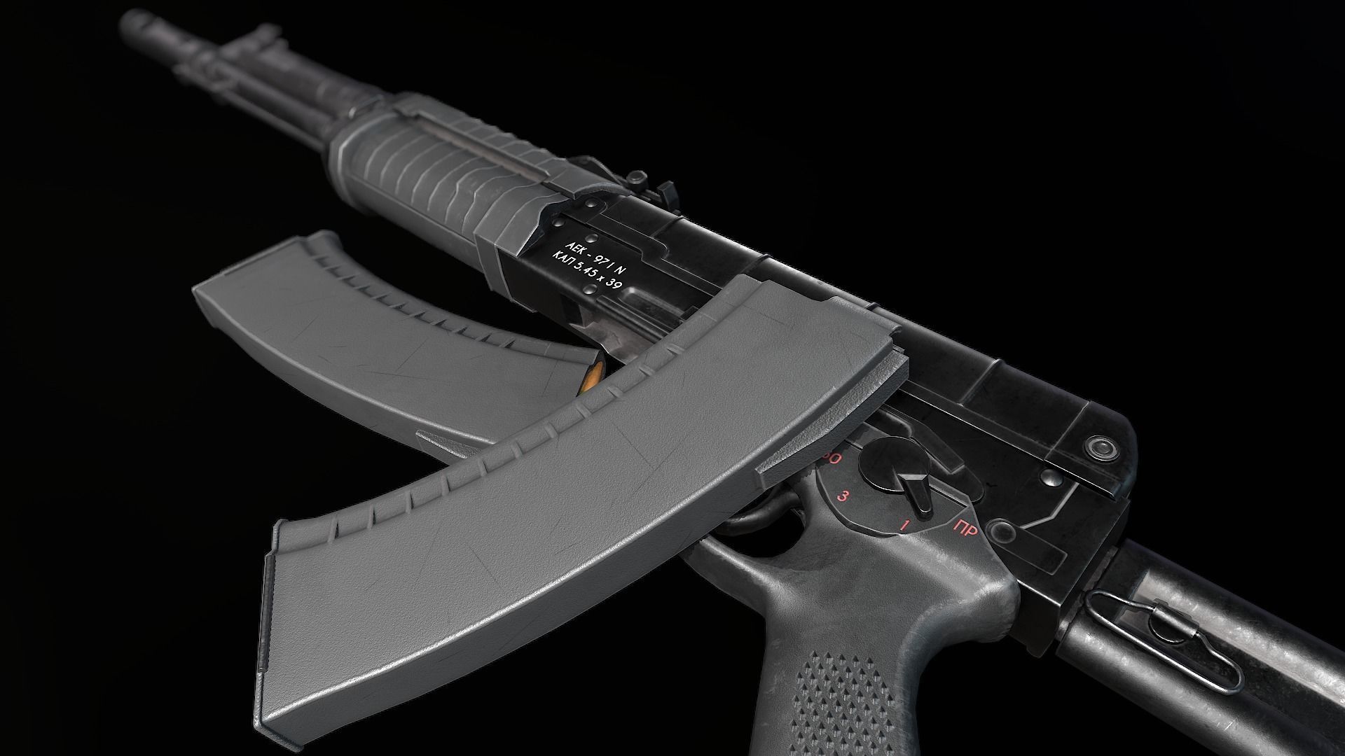AEK 971 Assault Rifle free VR / AR / low-poly 3D model | CGTrader