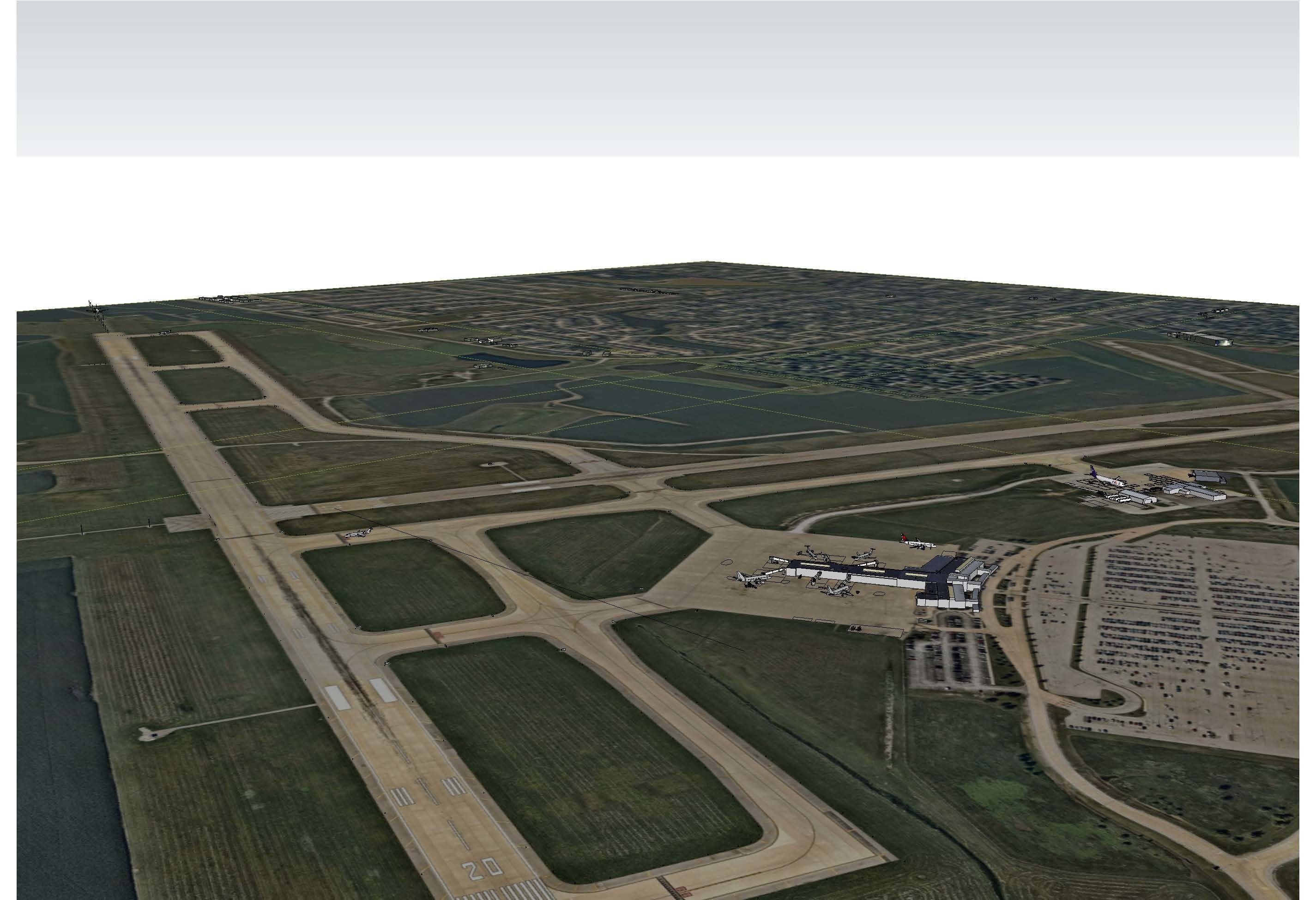 Central Illinois Regional Airport at Bloomington-Normal 3D model | CGTrader