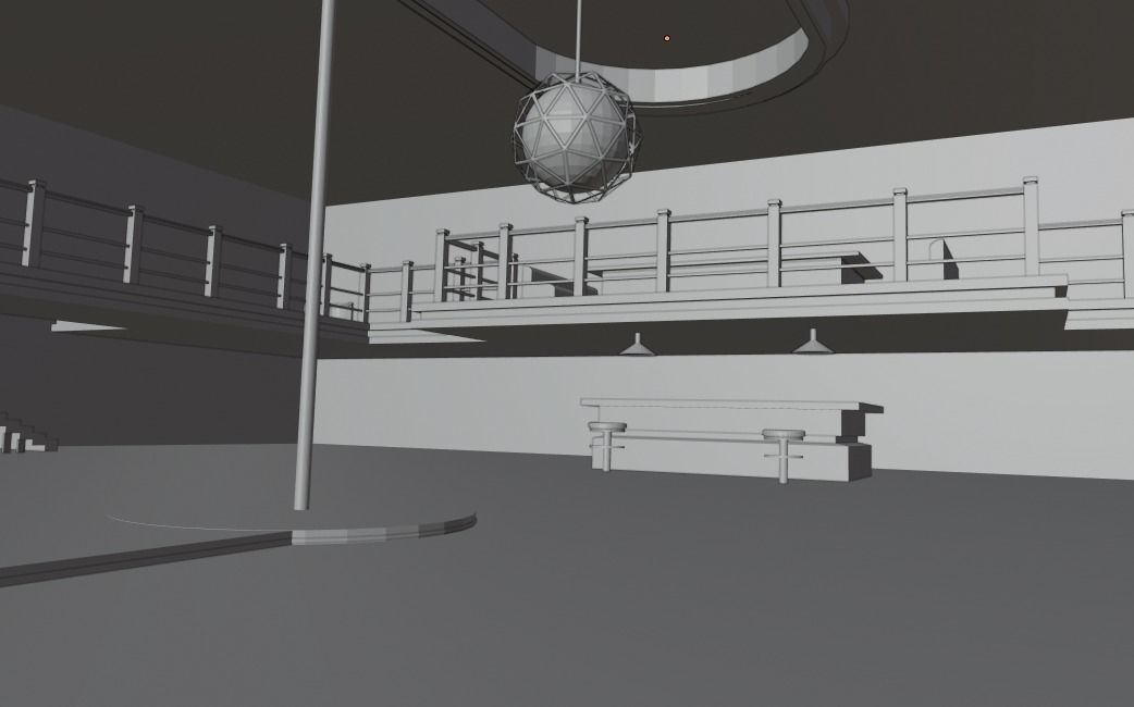 3D model lowpoly baar VR / AR / low-poly | CGTrader