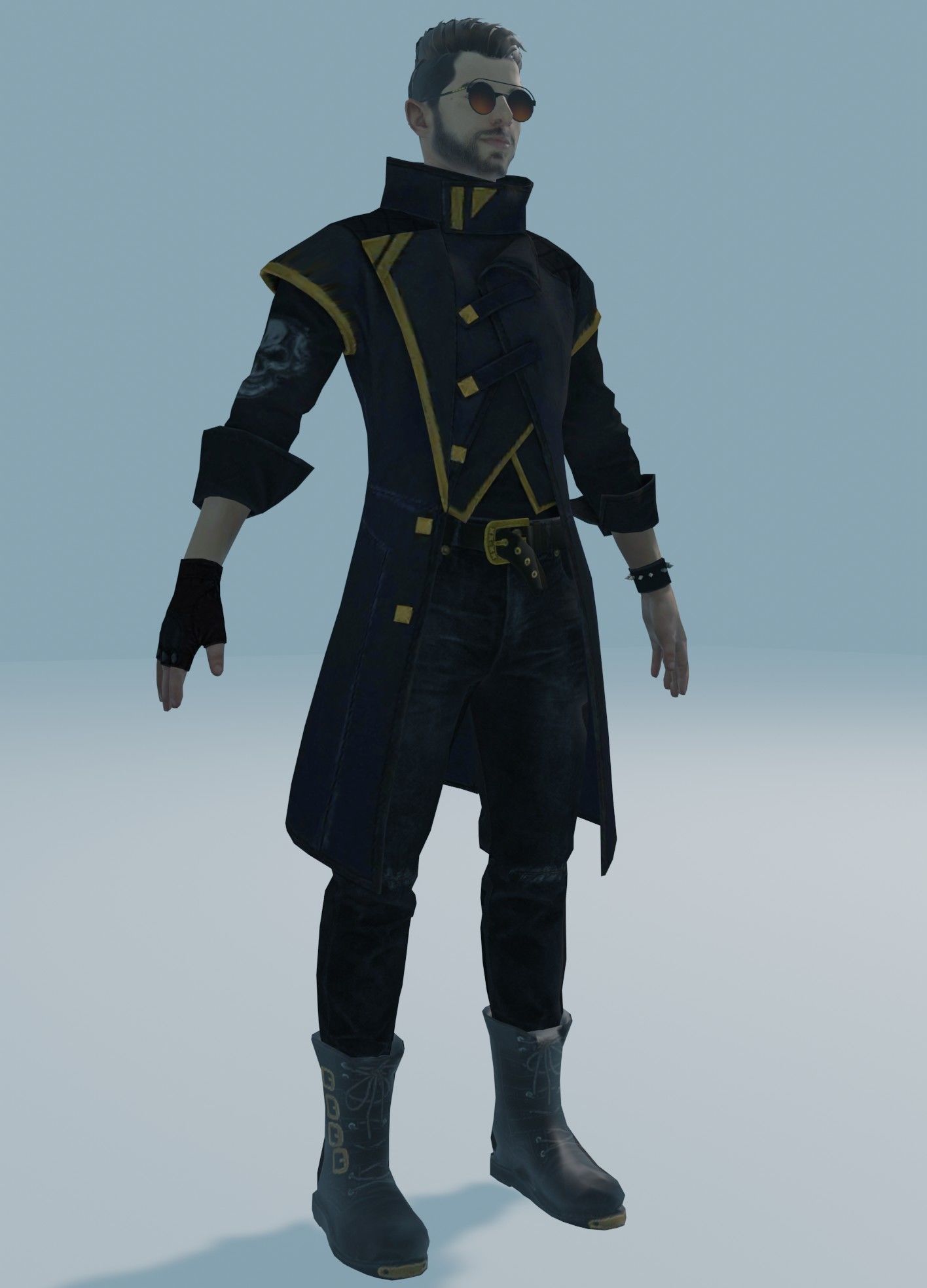 garena free fire DJalok 3d model free VR / AR / low-poly 3D model ...