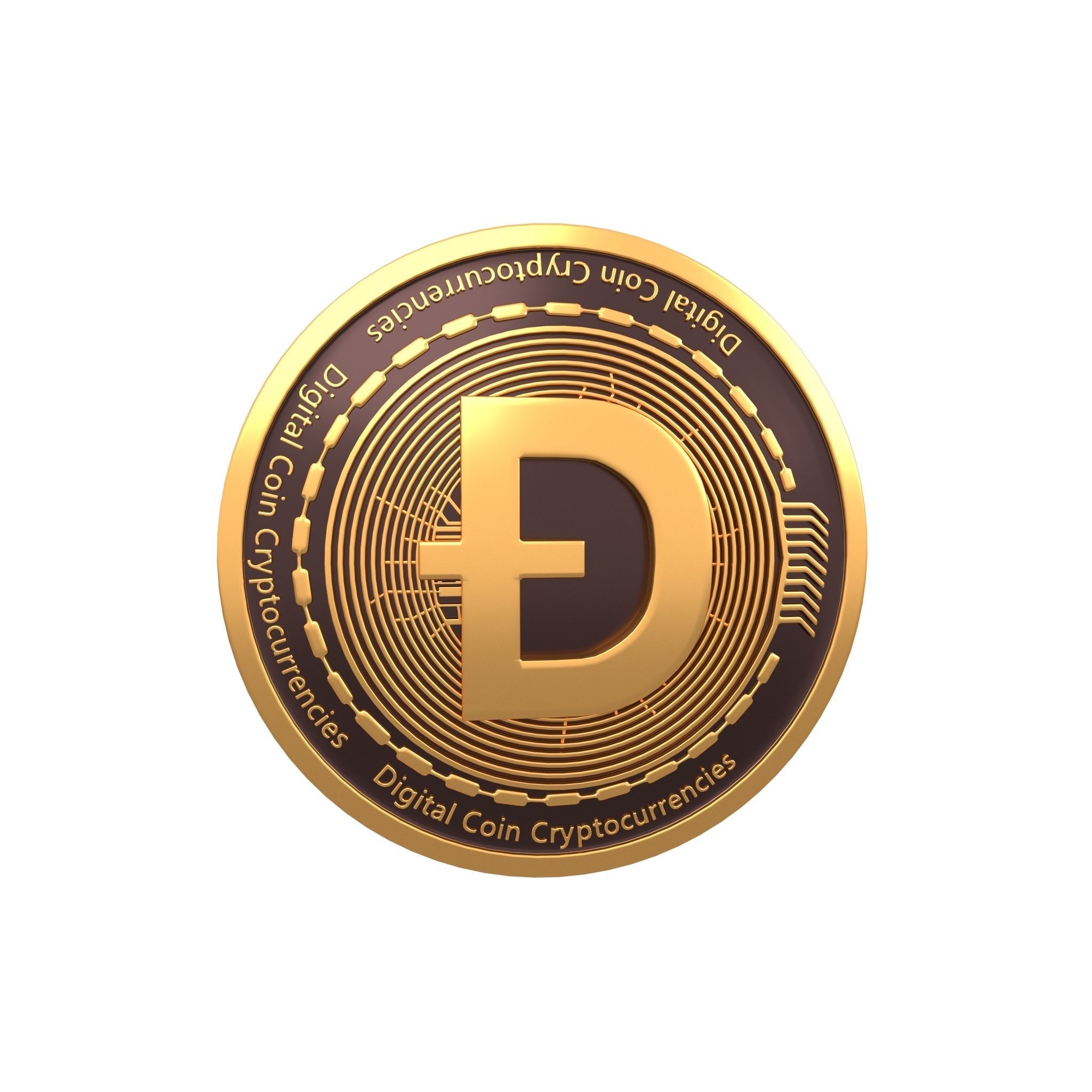 Doge Coin v5 001 3D model | CGTrader