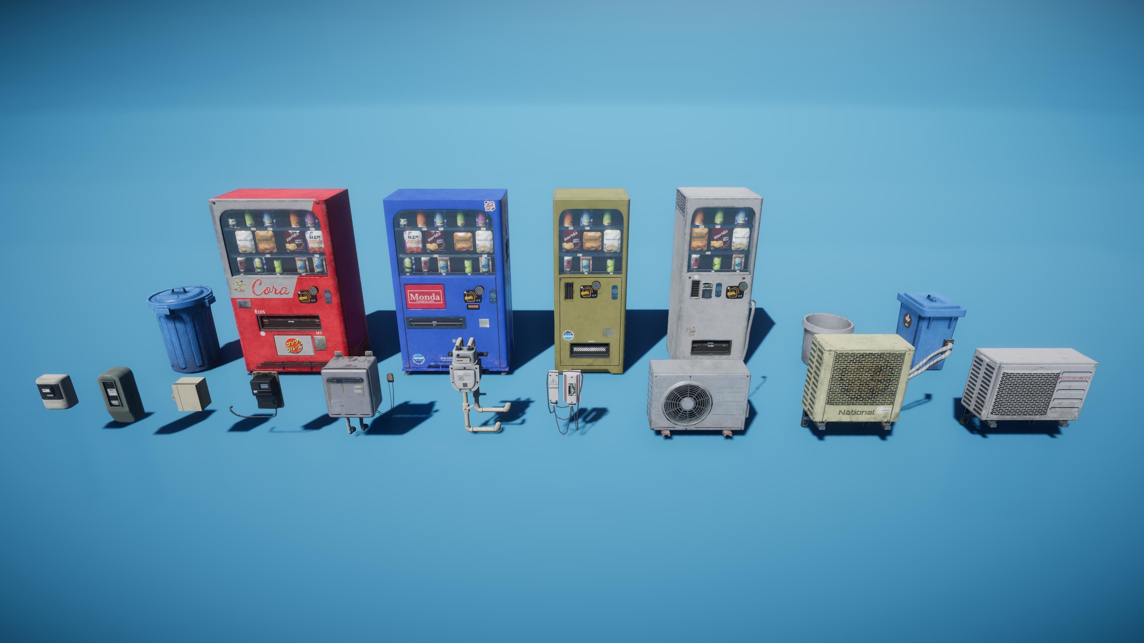 3D model Street Props Japan VR / AR / low-poly | CGTrader
