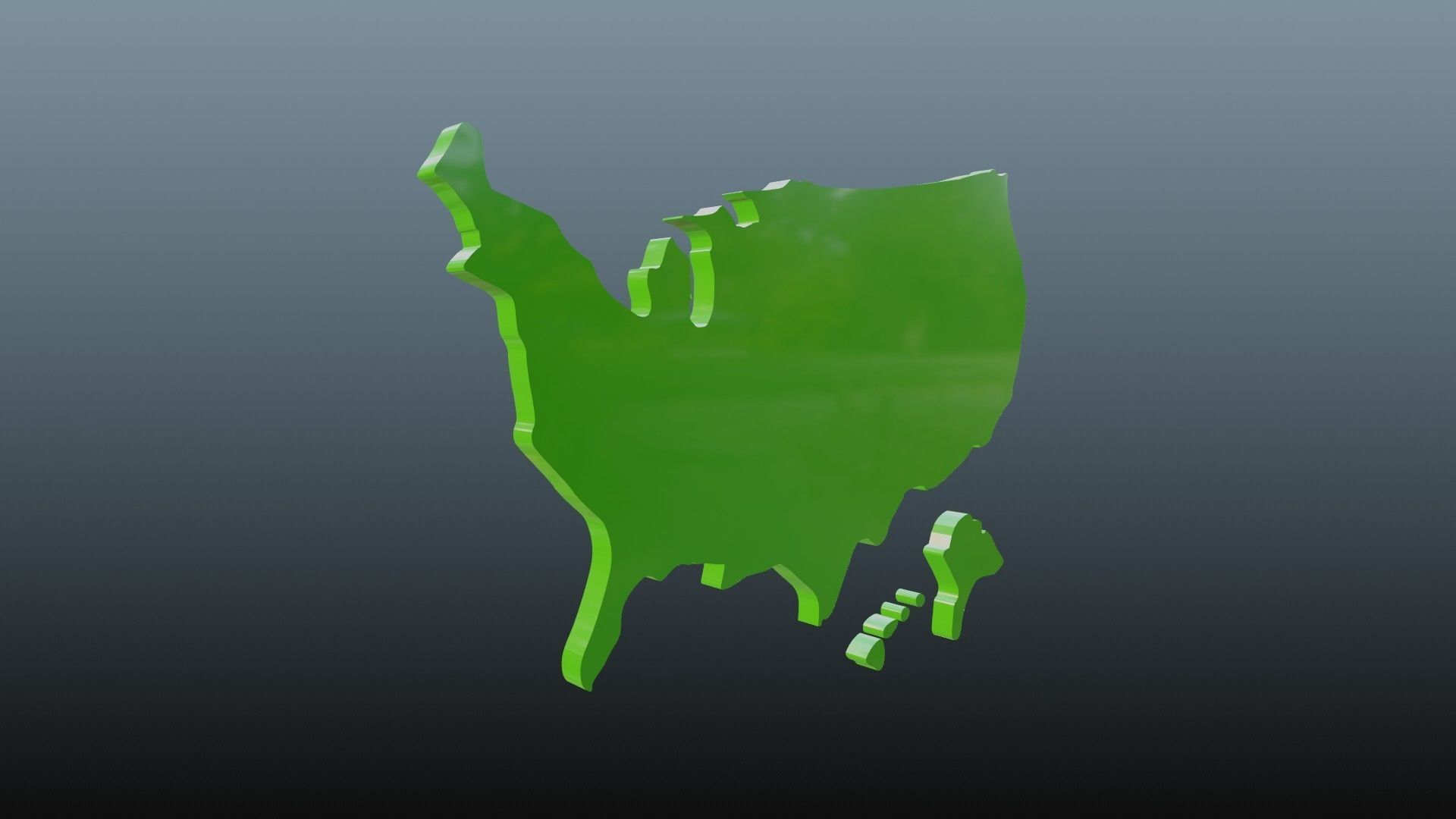 USA map symbol 3D model | CGTrader