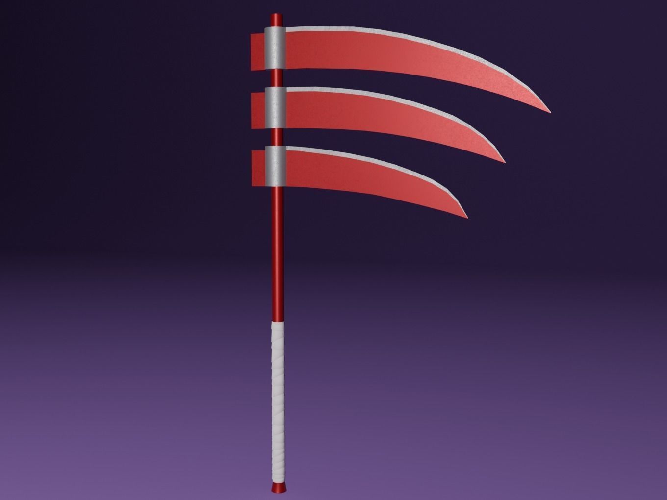 Triple-Bladed Scythe free 3D model | CGTrader