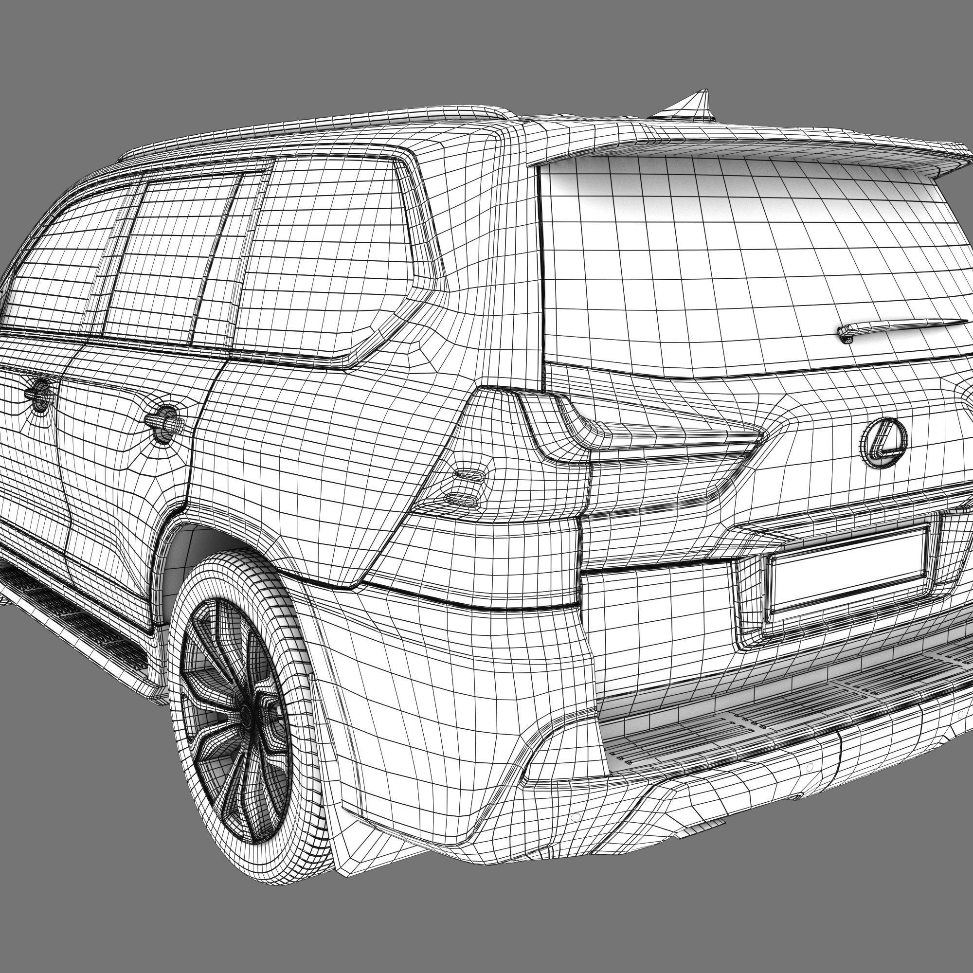 Lexus LX III 3D model | CGTrader