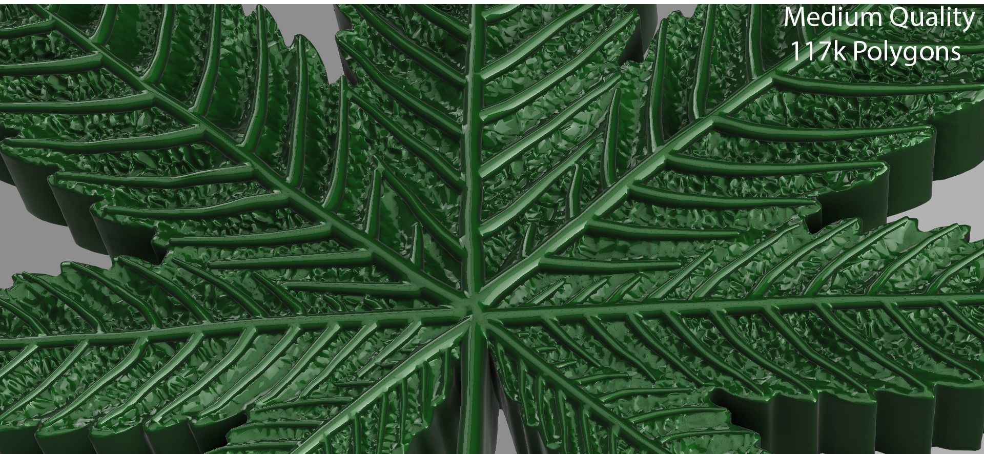 Marijuana leaf 3D model 3D printable | CGTrader