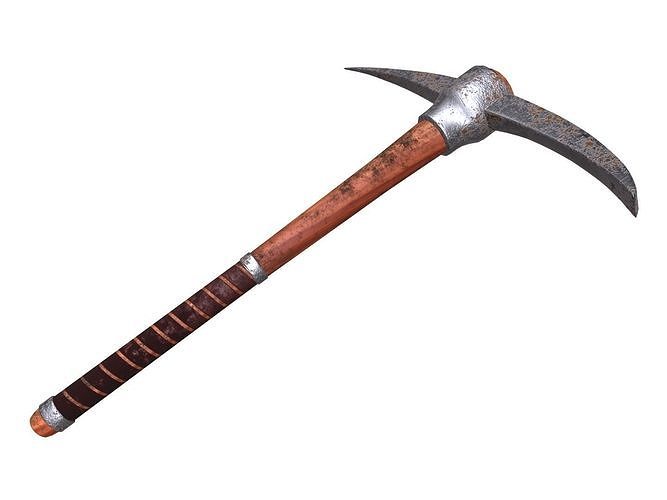 3D model Pickaxe VR / AR / low-poly | CGTrader