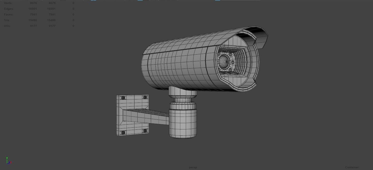 3D model Security Camera VR / AR / low-poly | CGTrader