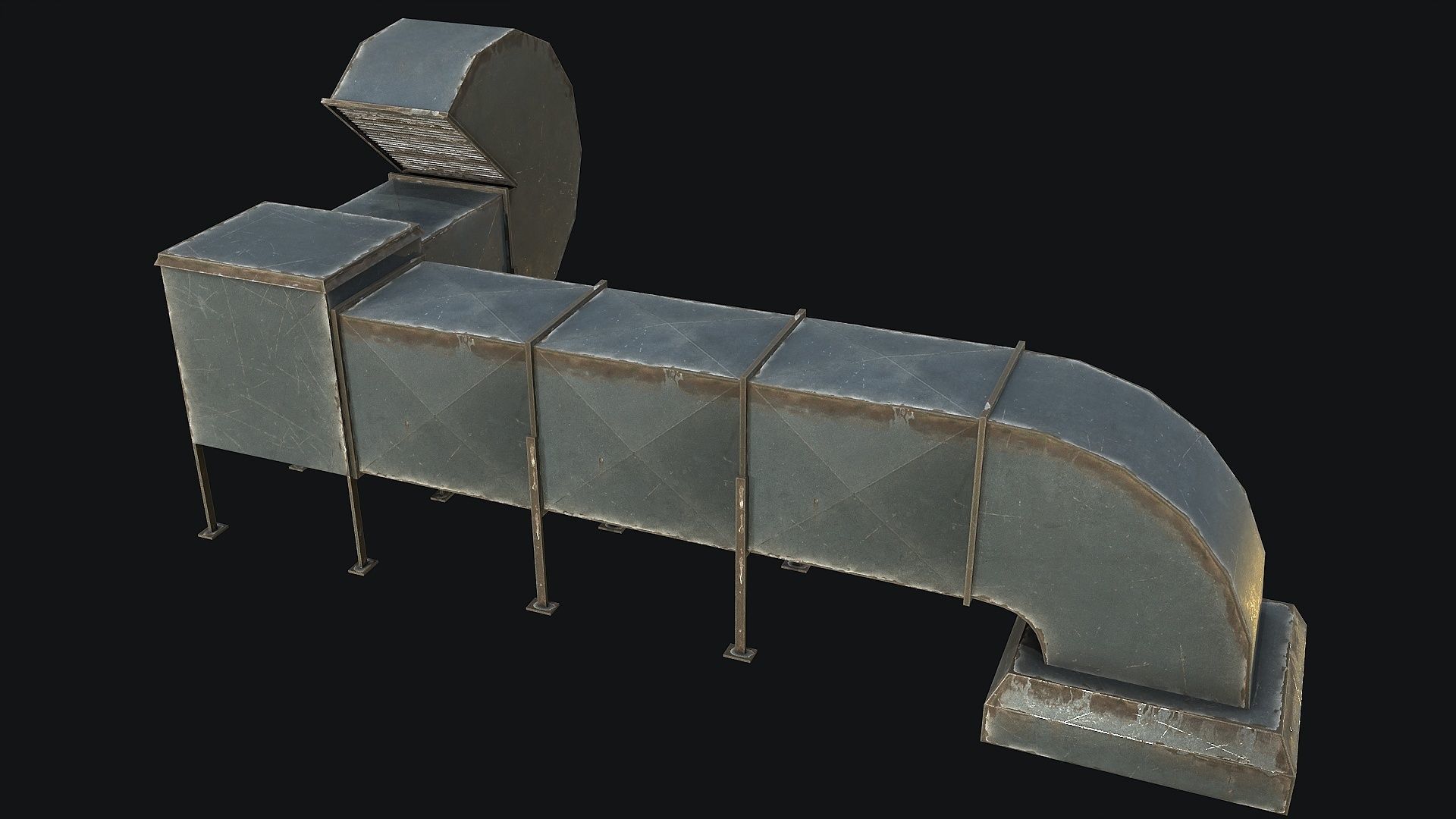 3D model Air Duct Set VR / AR / low-poly | CGTrader