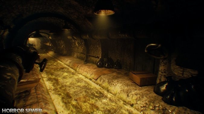 3D model Horror Sewer Environment VR / AR / low-poly | CGTrader