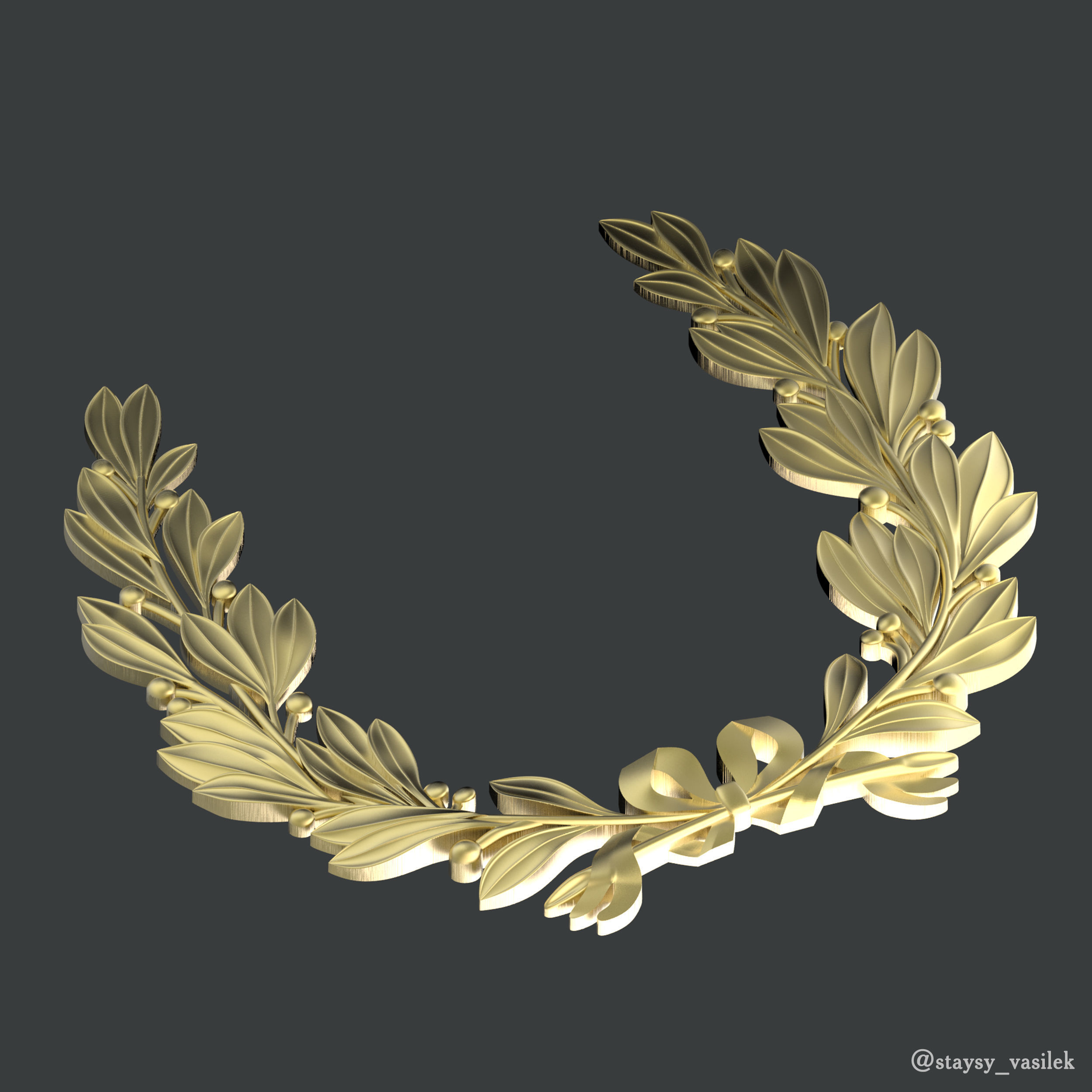 Wreath 3D model 3D printable | CGTrader
