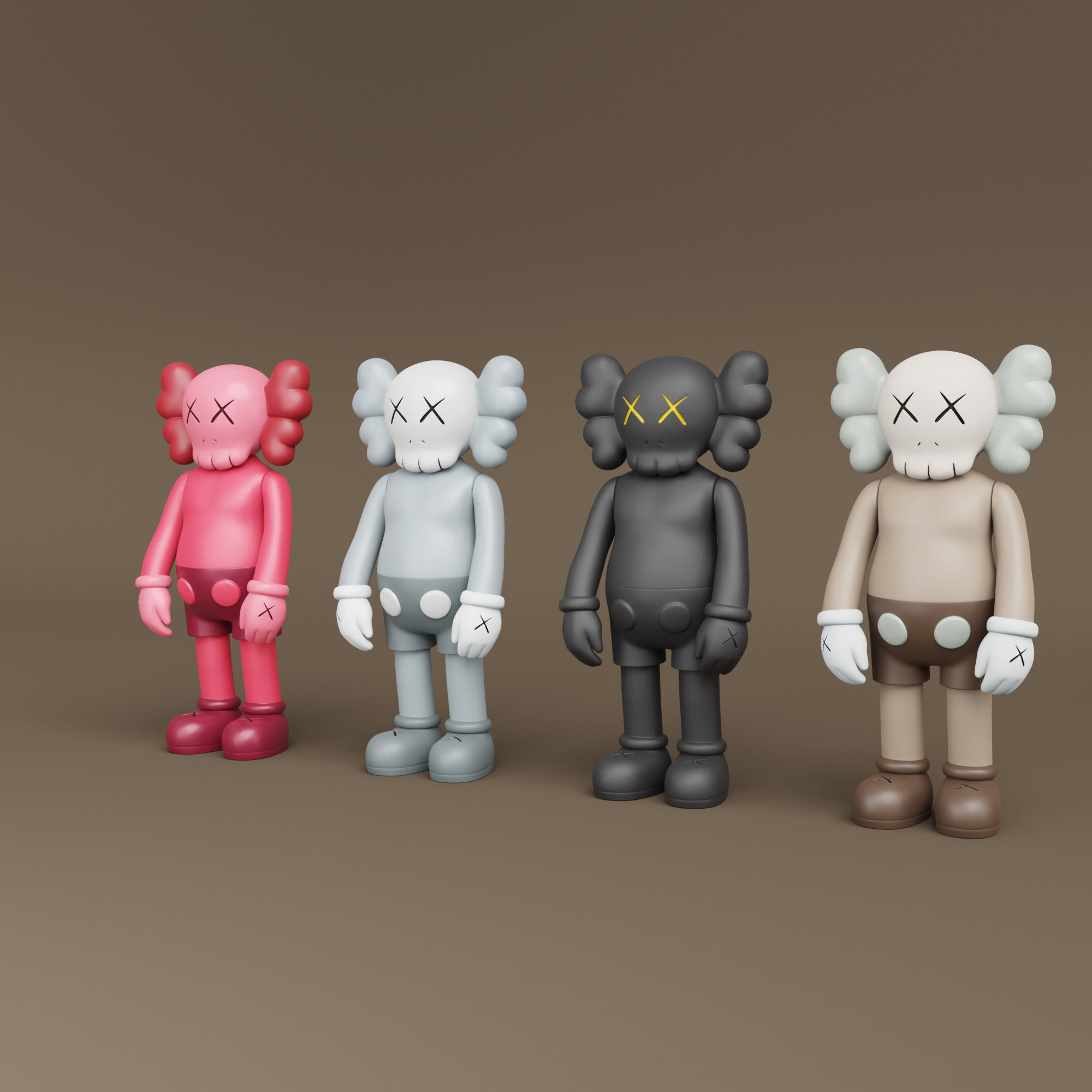 KAWS Flayed companion 3D model | CGTrader