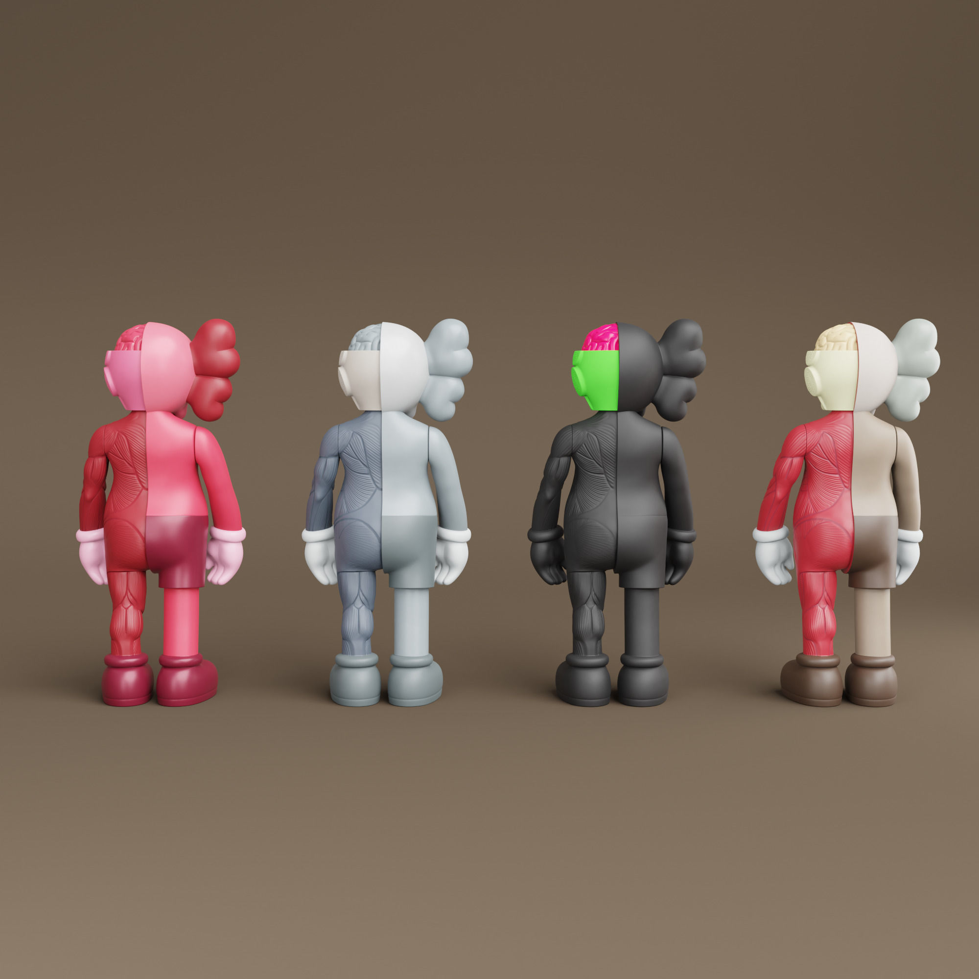 KAWS Flayed companion 3D model | CGTrader