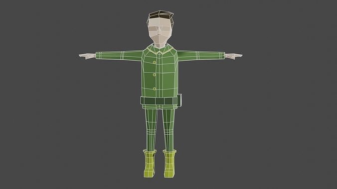 3D model Low poly soldier character 3D VR / AR / low-poly | CGTrader
