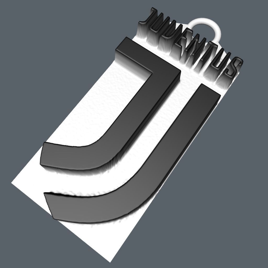 Juventus keychain 3D model 3D printable | CGTrader