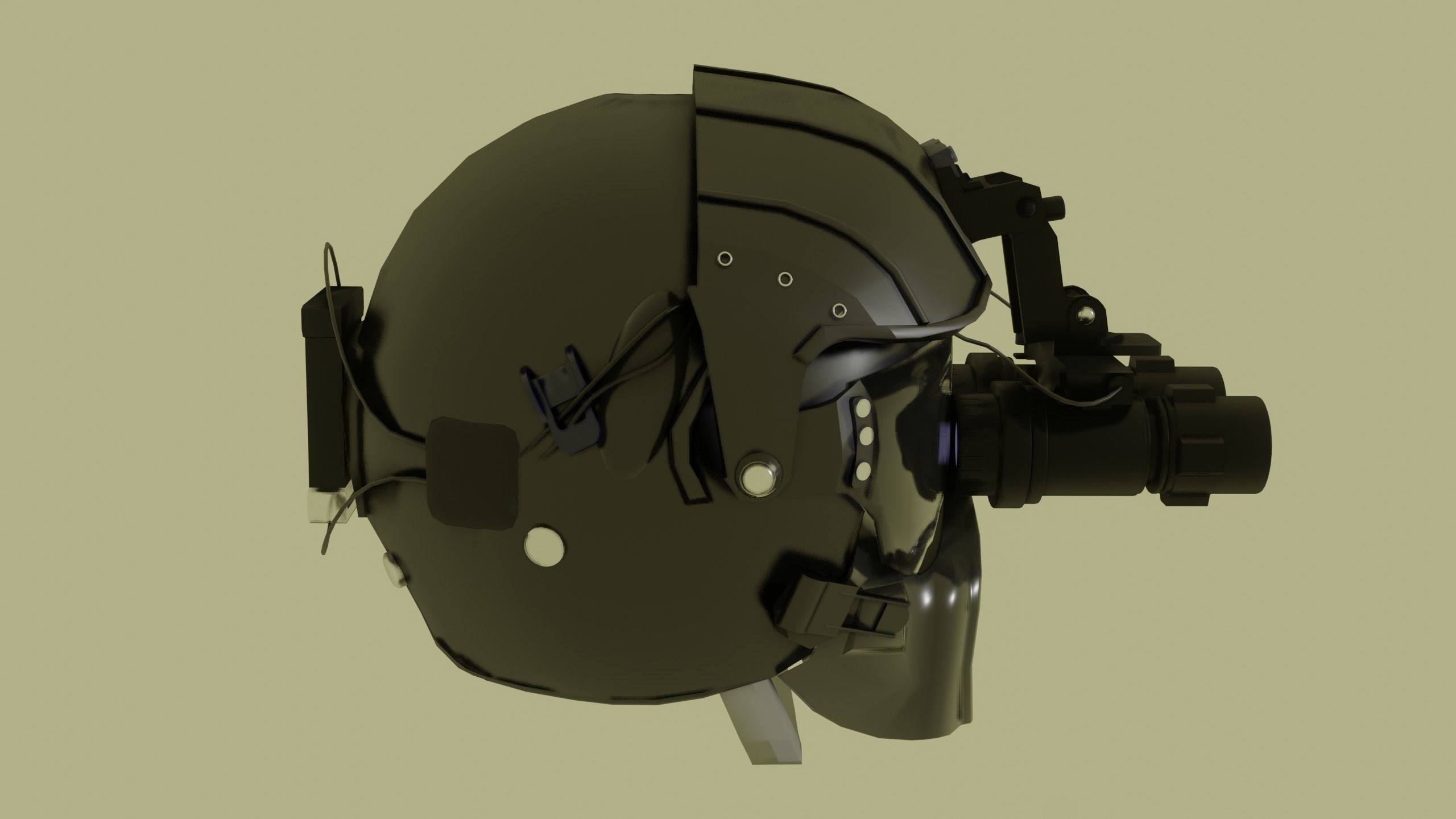 Gentex Alpha 900 Helicopter Helmet 3D model | CGTrader