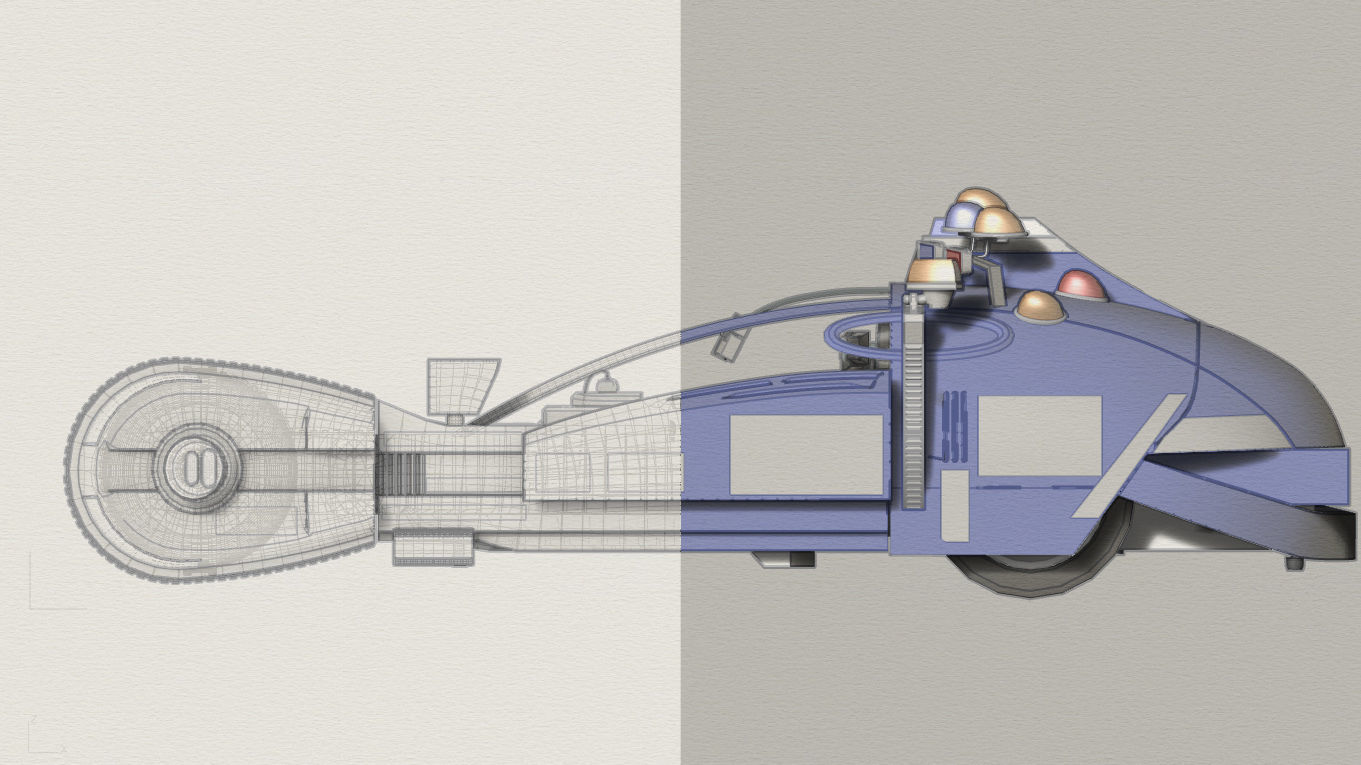 3D model Bladerunner Original Spinner VR / AR / low-poly | CGTrader