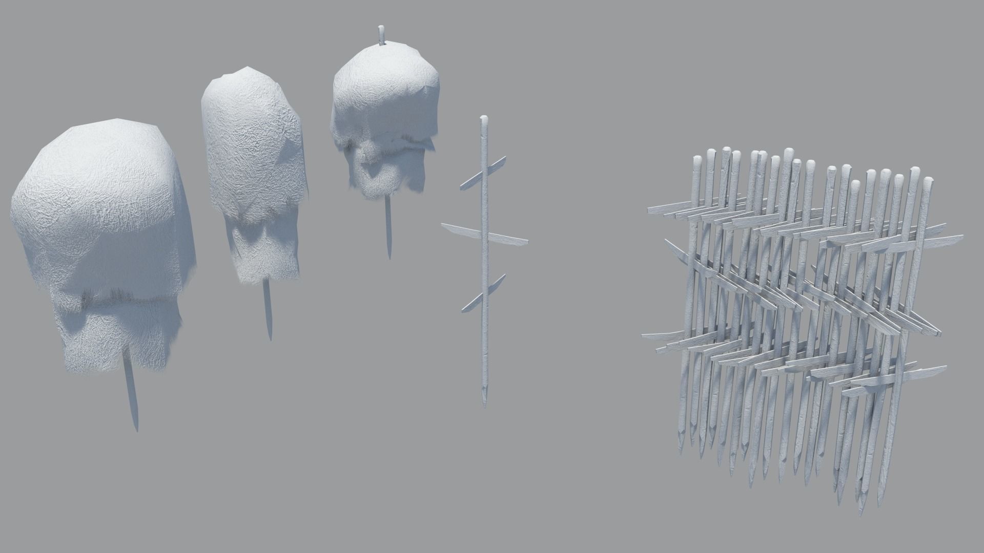 3D model Historic hay rack VR / AR / low-poly | CGTrader