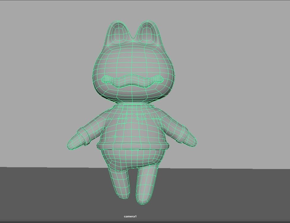 3D model Animal Crossing Garfield VR / AR / low-poly | CGTrader