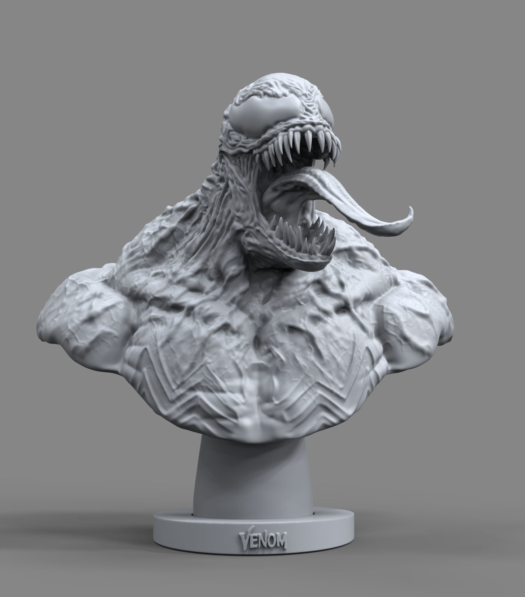 venom bust 3D model 3D printable | CGTrader