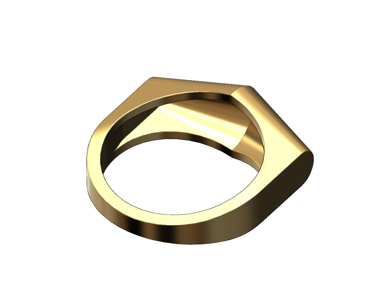 Tapered cone sides statement band 3D model 3D printable | CGTrader