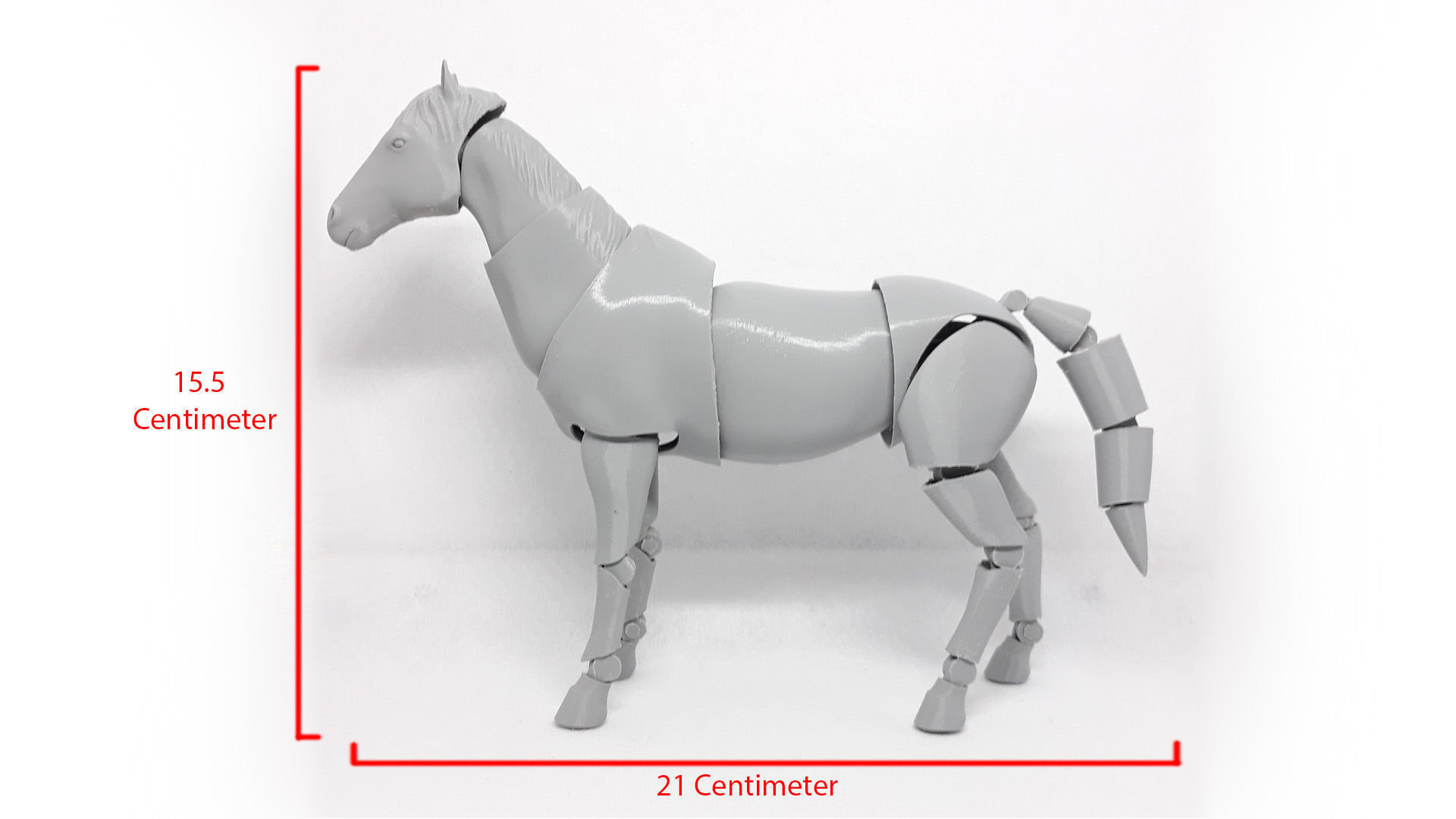 Horse action figure 3D model 3D printable | CGTrader