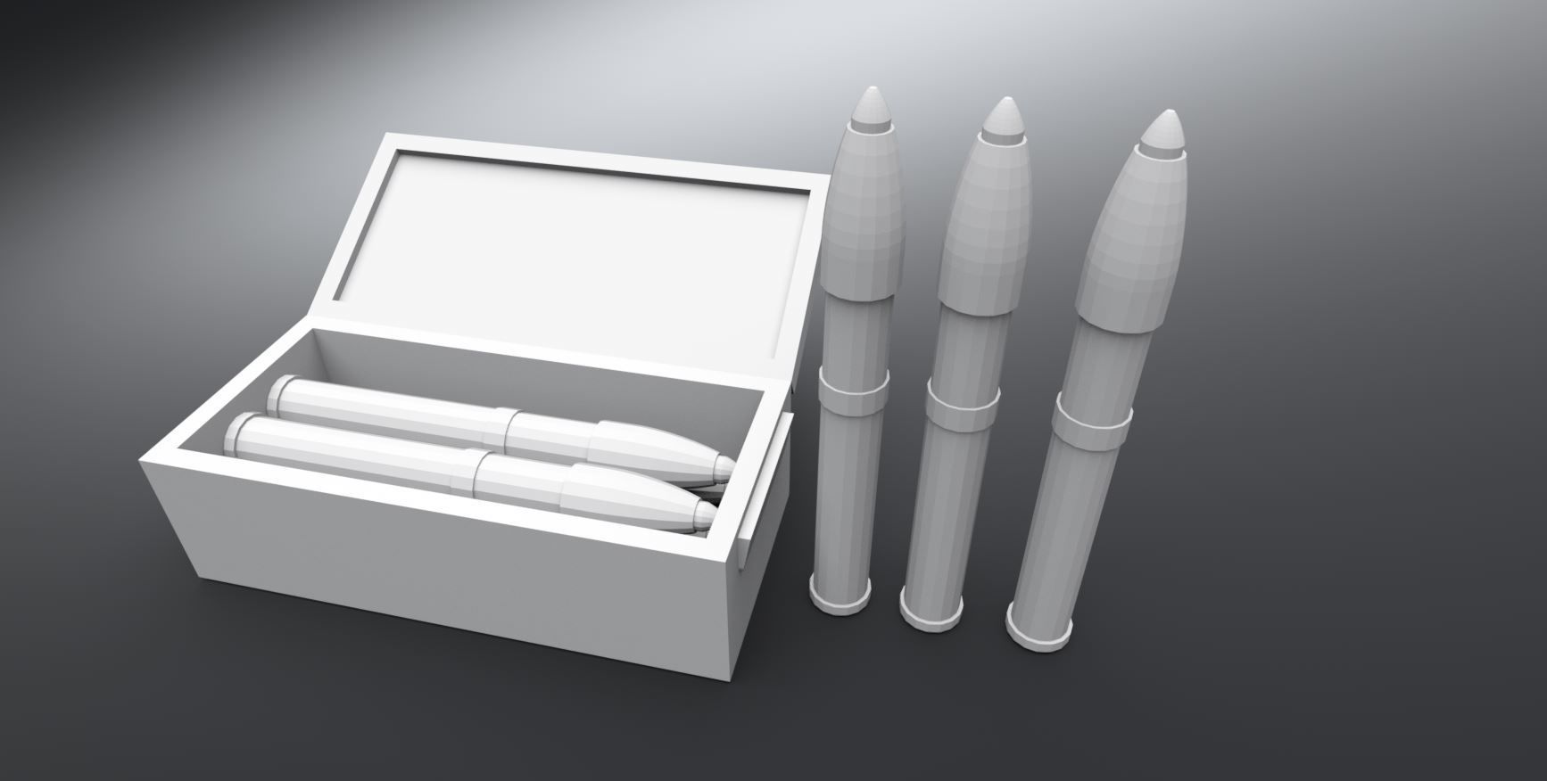 105mm Artillery Shell 3D model 3D printable | CGTrader