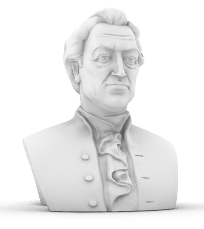 Bust of Johann Wolfgang von Goethe 3D model 3D printable | CGTrader