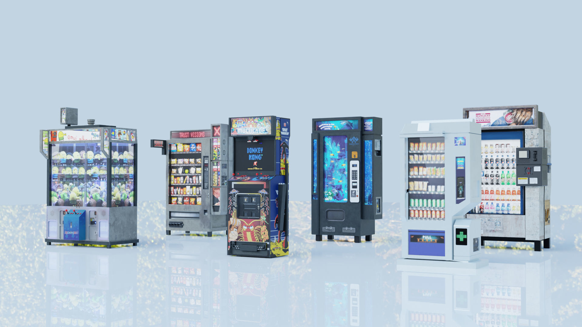 Sci-fi Vending Machine 3D model | CGTrader