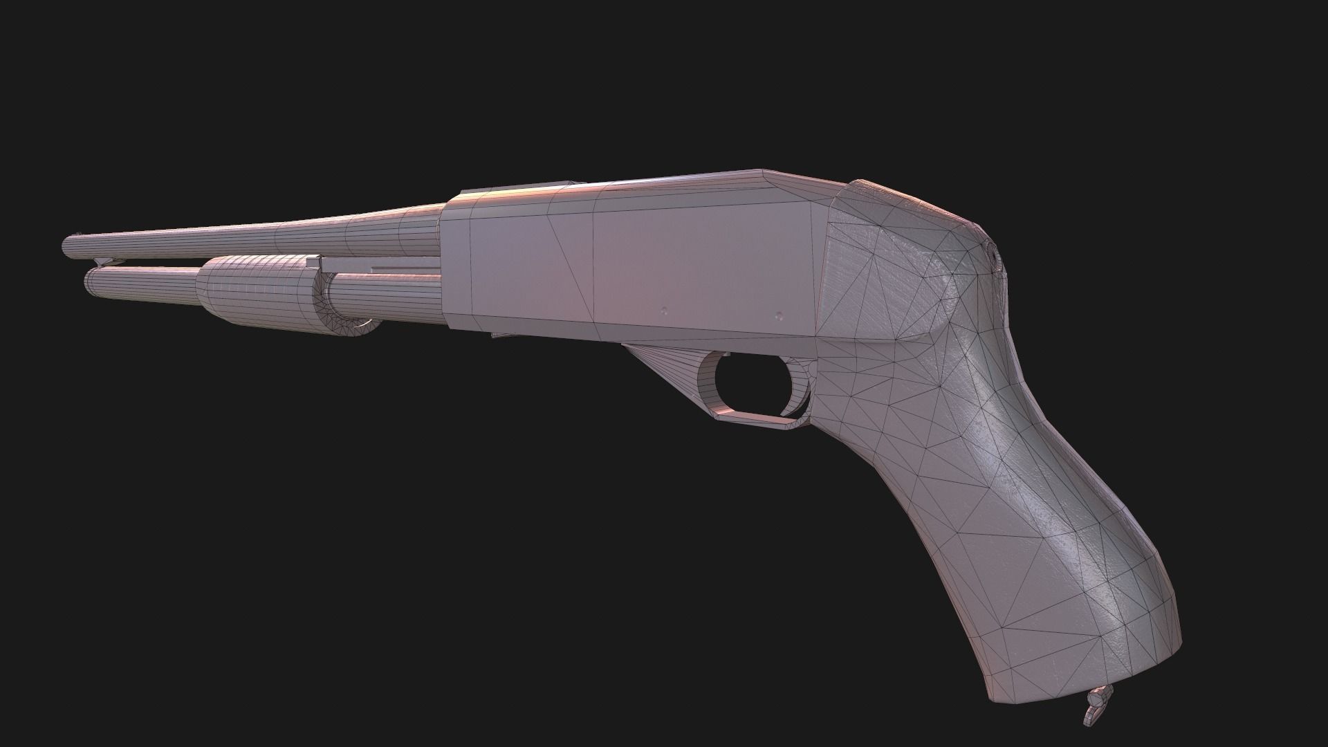Izh-81 pump shotgun free VR / AR / low-poly 3D model | CGTrader