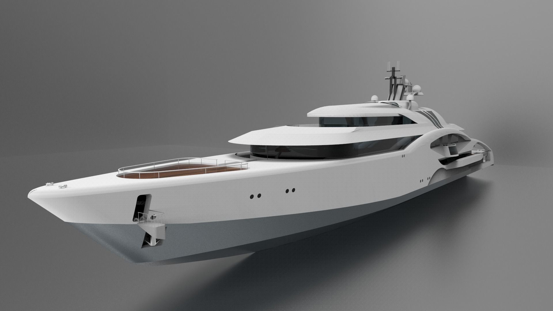 Superyacht II 3D model | CGTrader