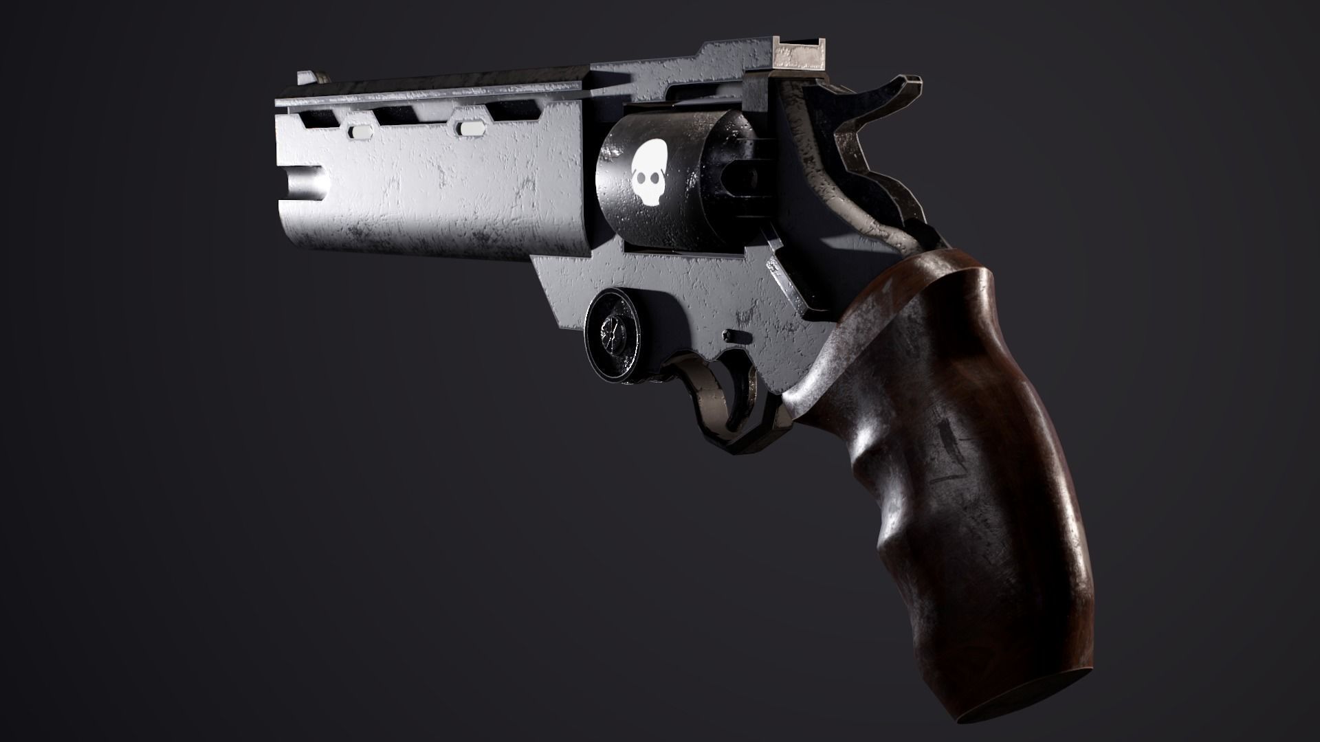 3D model Trigun Revolver Gameready VR / AR / low-poly | CGTrader