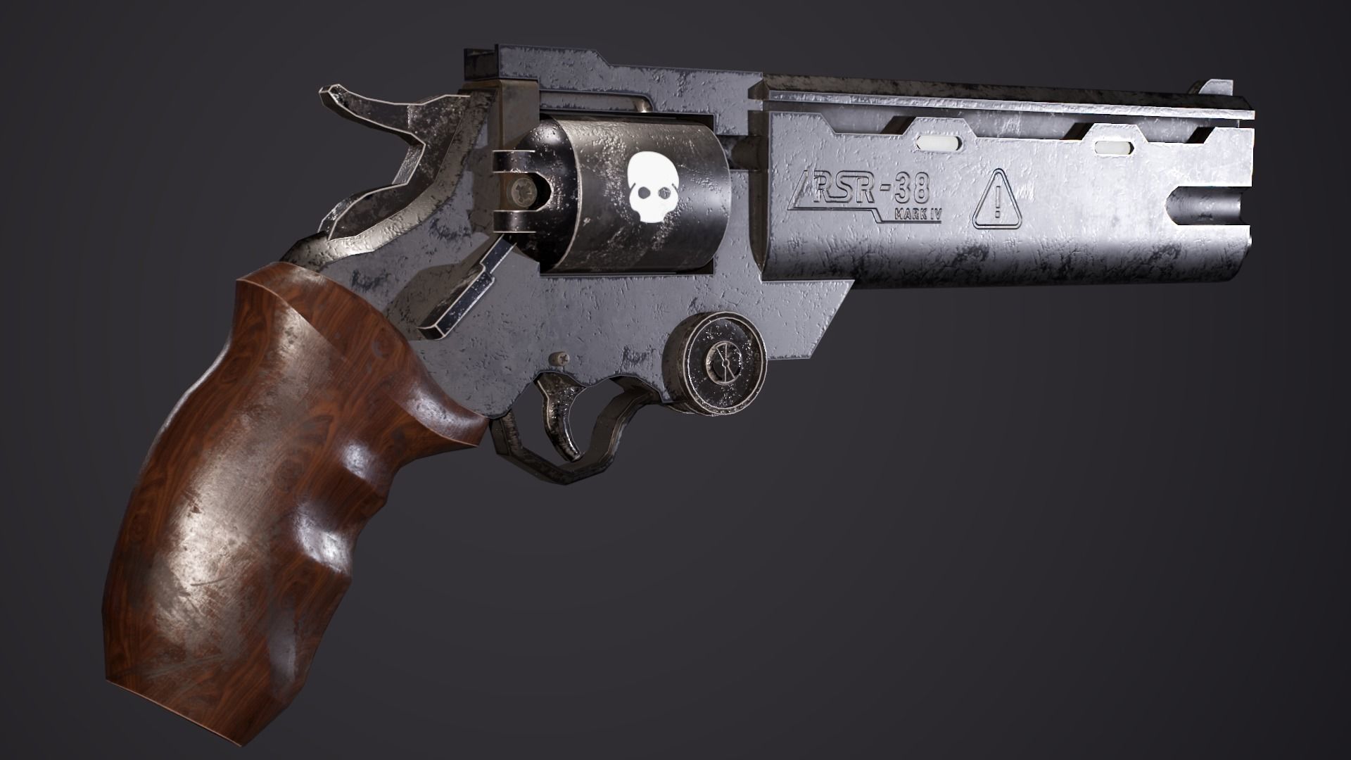3D model Trigun Revolver Gameready VR / AR / low-poly | CGTrader