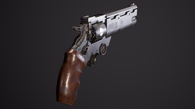 3D model Trigun Revolver Gameready VR / AR / low-poly | CGTrader