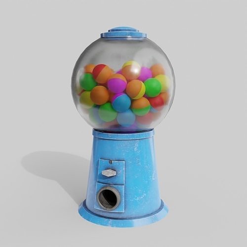 Gumball - Toy vending machine 3D model | CGTrader