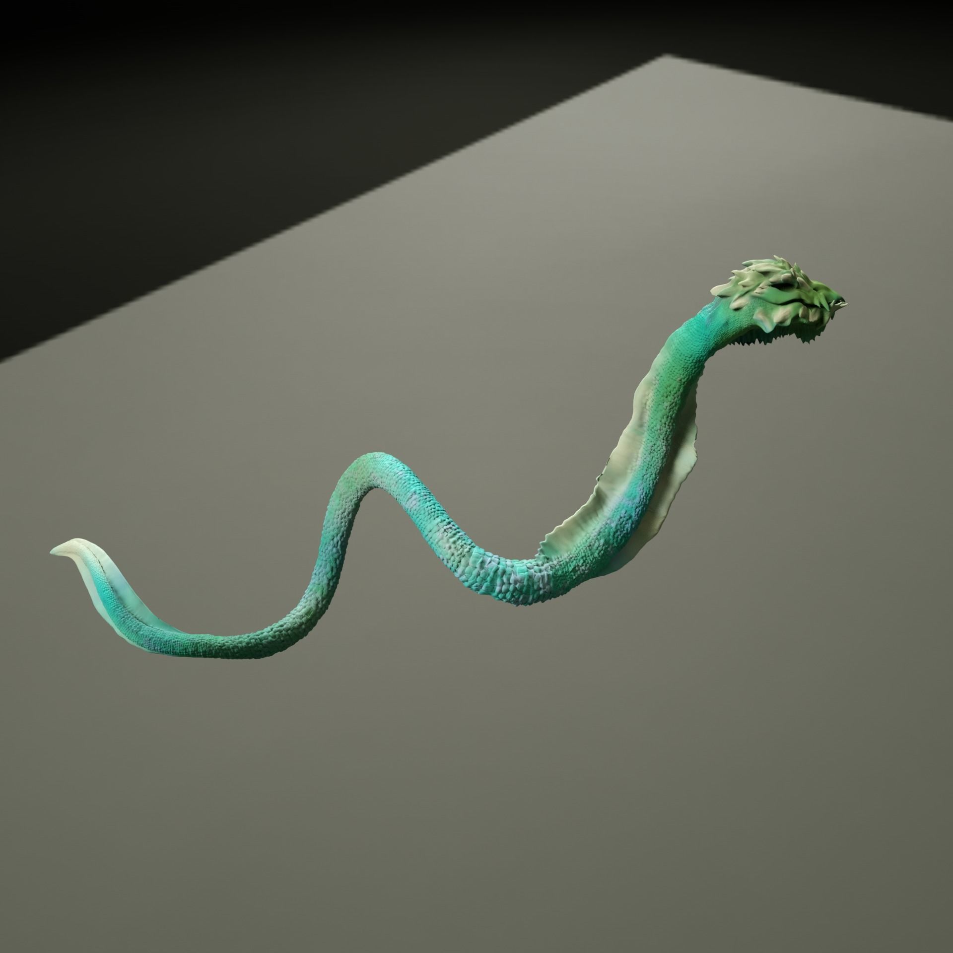 Magic Dragon Snake 3D model animated rigged | CGTrader