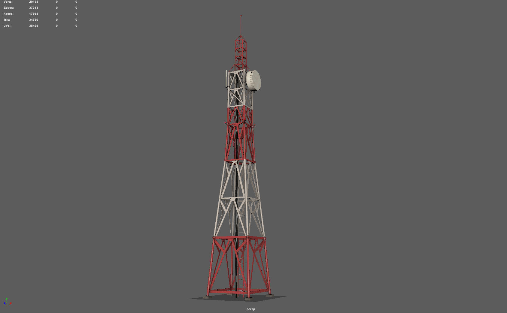 3D model Radio Tower VR / AR / low-poly | CGTrader