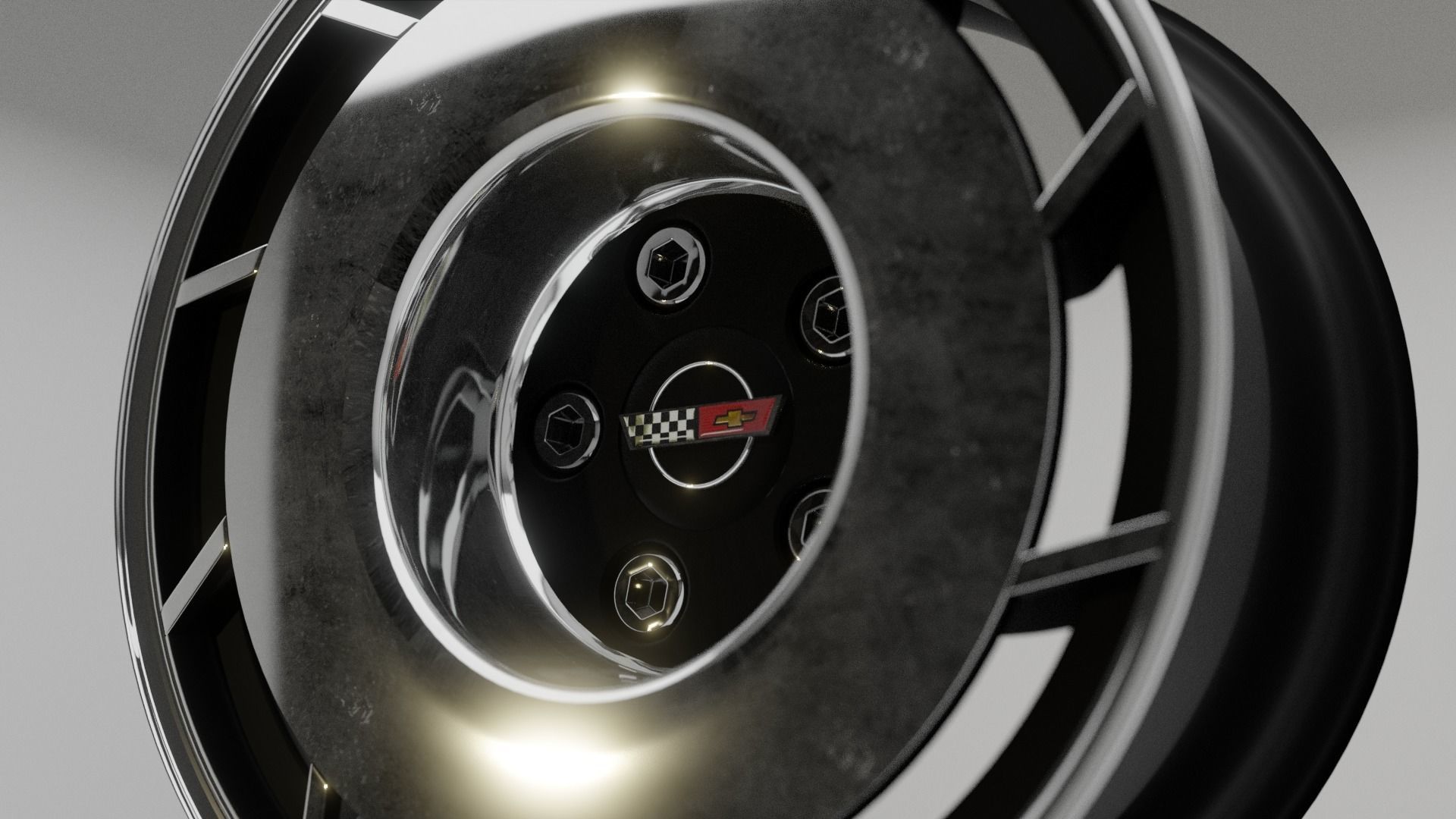 Chevrolet Corvette C4 OEM Rims 3D model | CGTrader