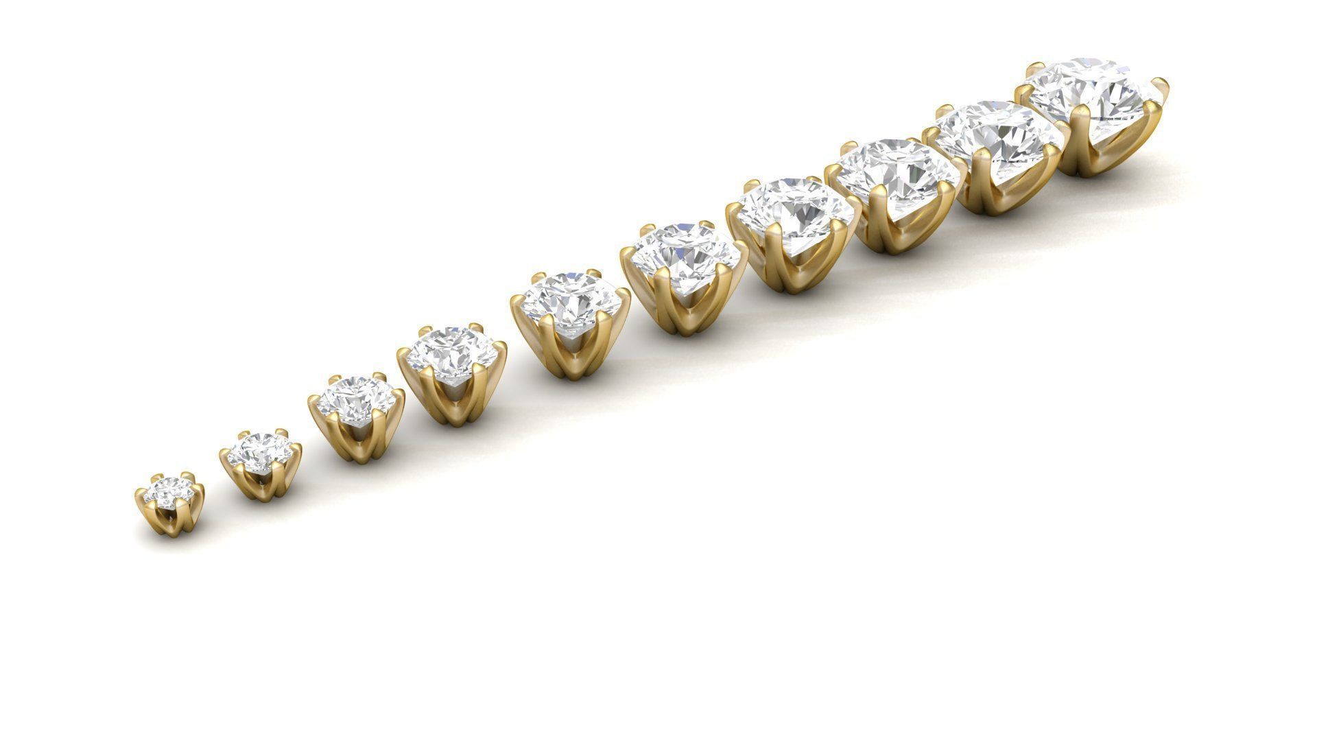 Ring Heads Type 9 - 10pc 3D model 3D printable | CGTrader