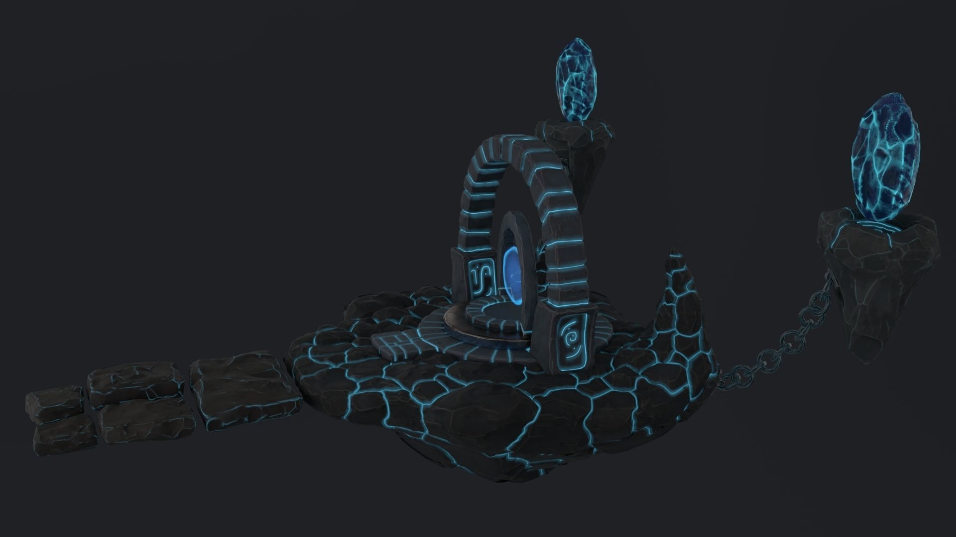 3D model Stylized Altar VR / AR / low-poly | CGTrader