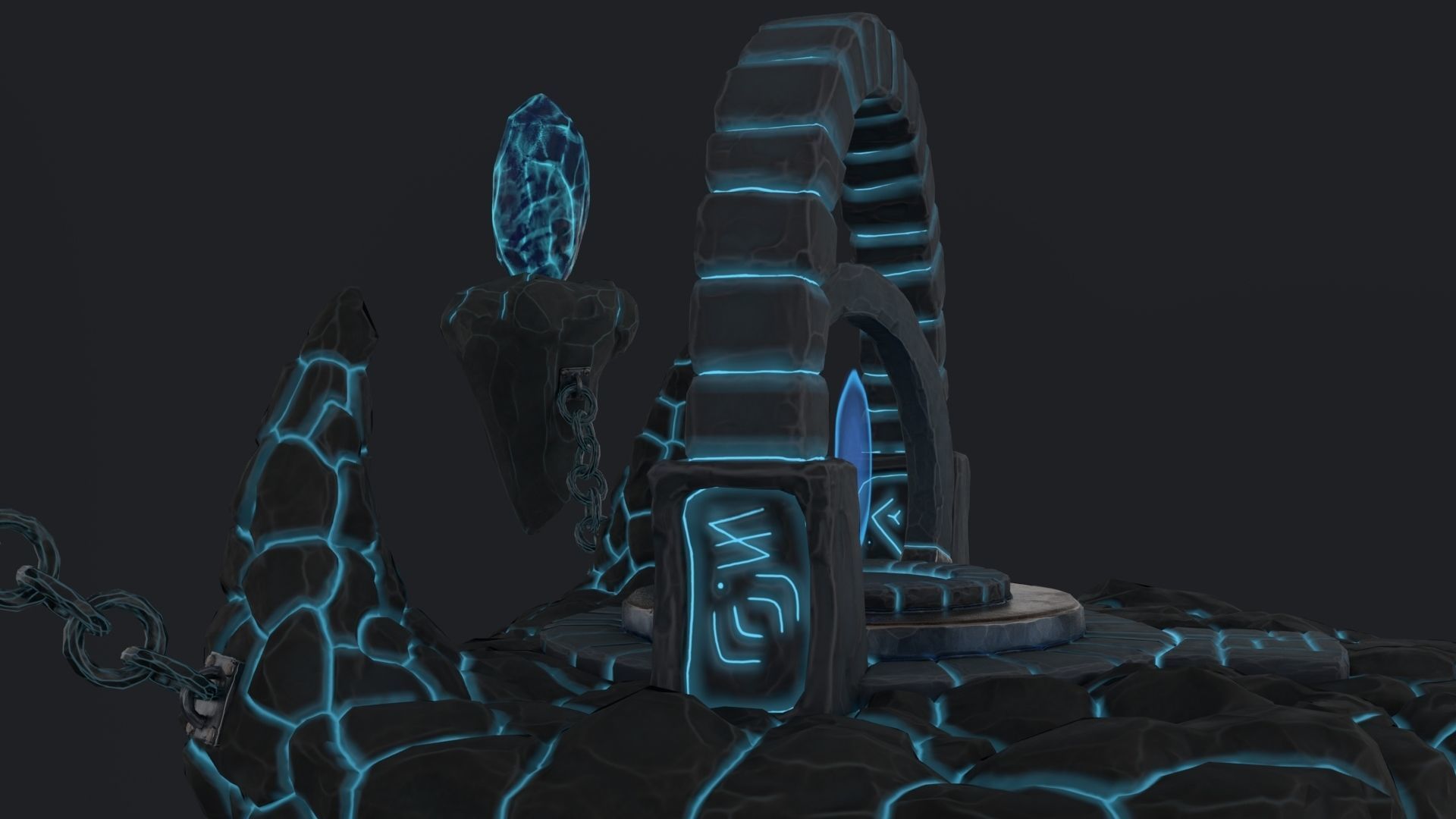 3D model Stylized Altar VR / AR / low-poly | CGTrader