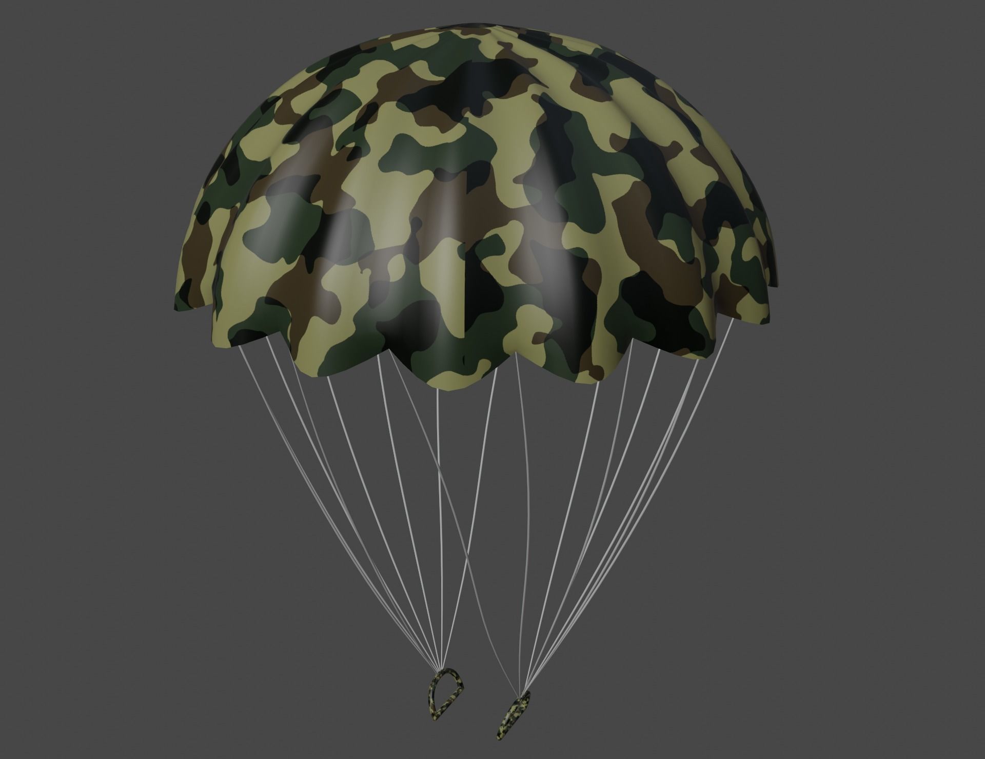 Military parachute 3D model 3D model | CGTrader