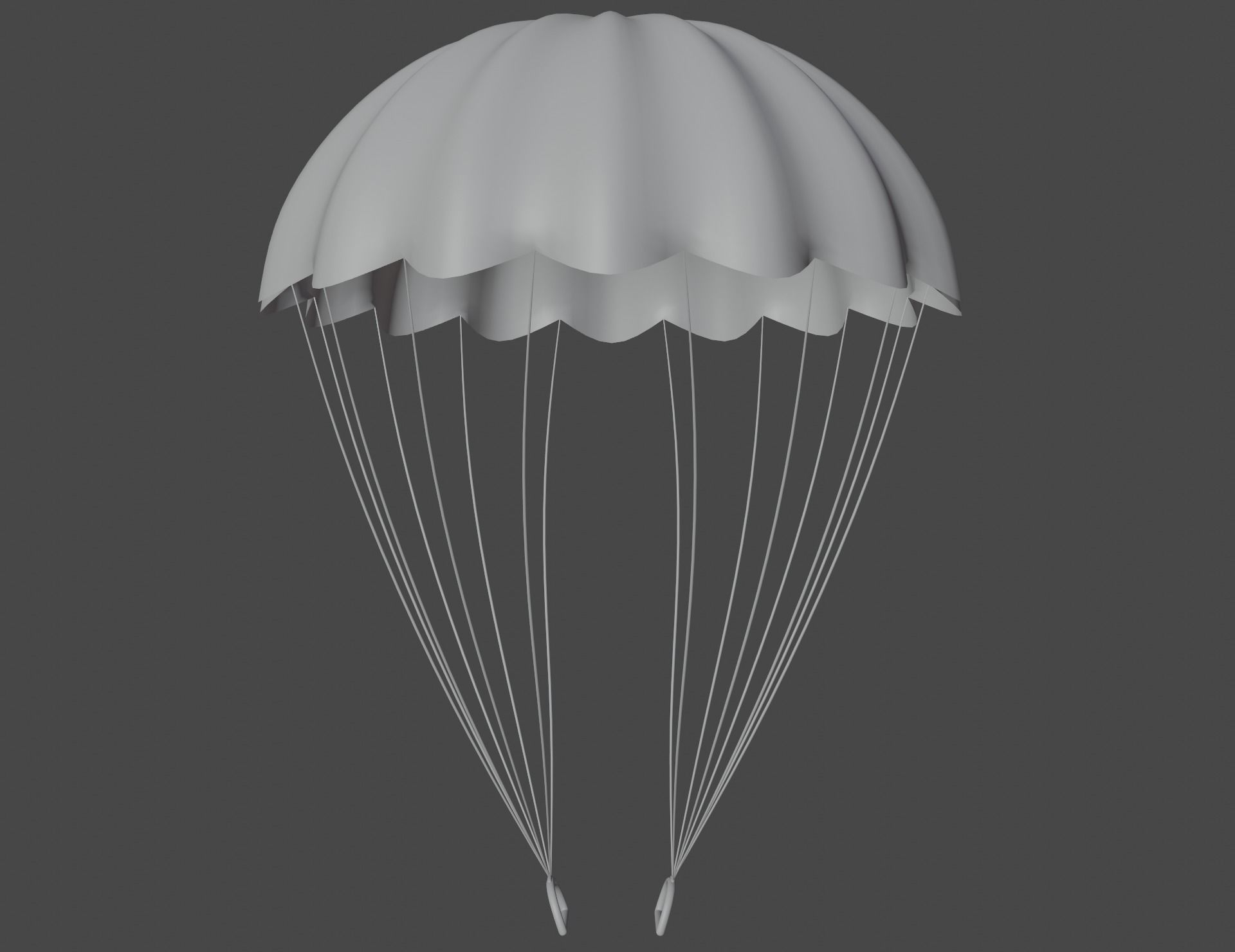 Military parachute 3D model 3D model | CGTrader