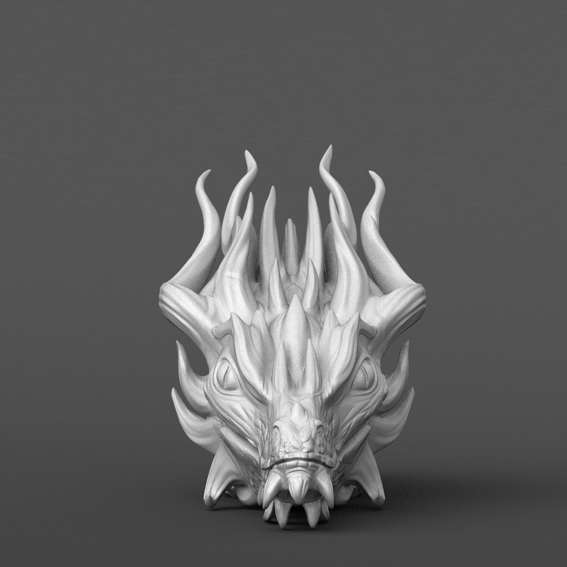 Dragon head 3D print model 3D model 3D printable | CGTrader