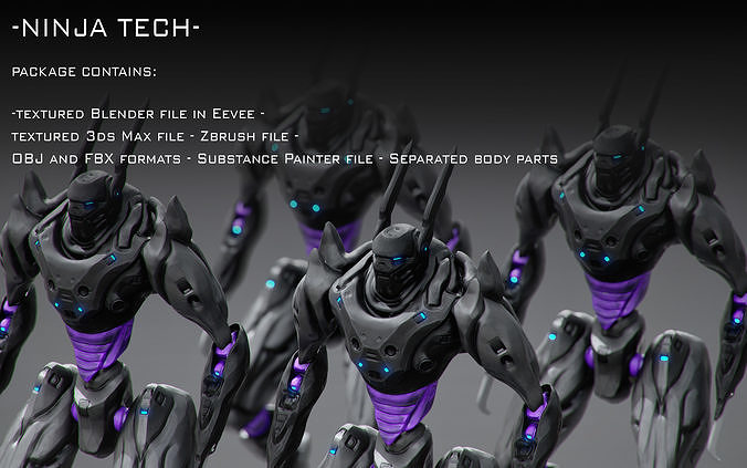 3D model NINJA TECH VR / AR / low-poly | CGTrader