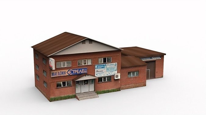 3D model Russian shop VR / AR / low-poly | CGTrader