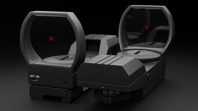 3D model Red Dot Scope VR / AR / low-poly | CGTrader