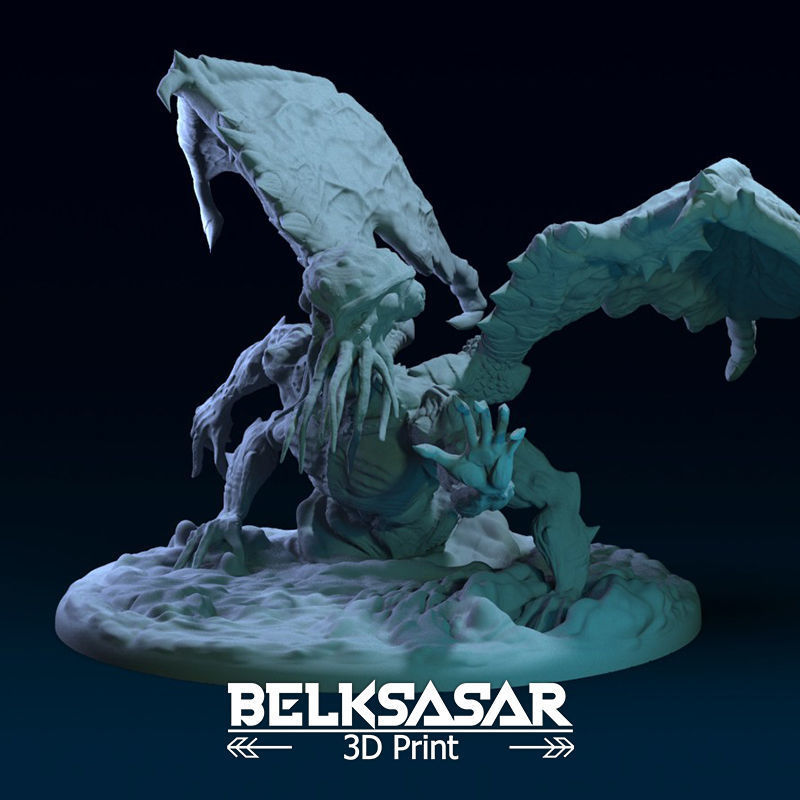Cthulhu Rising in Dynamic pose 3D model 3D printable | CGTrader