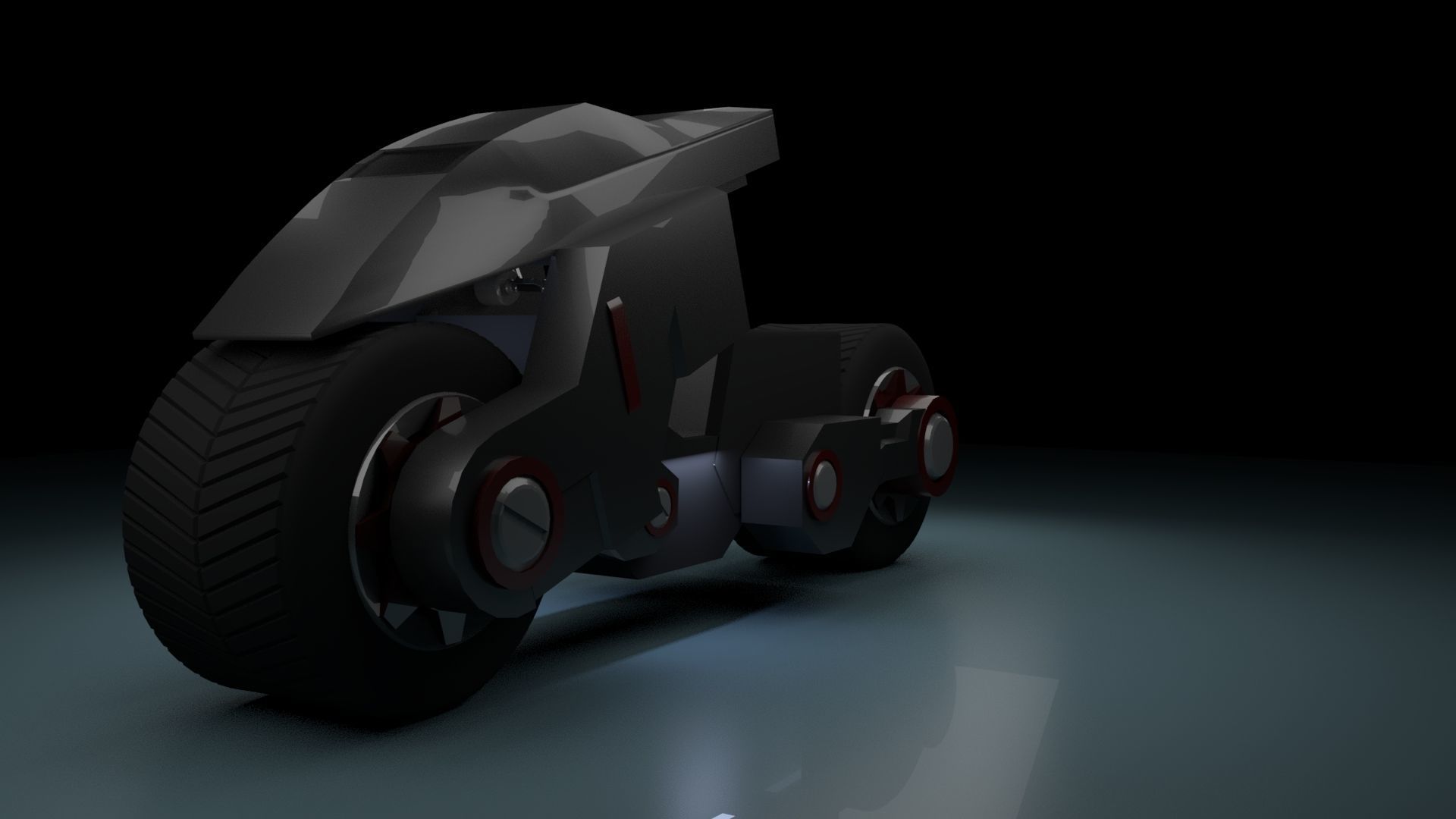Stealth cycle 3D model animated | CGTrader